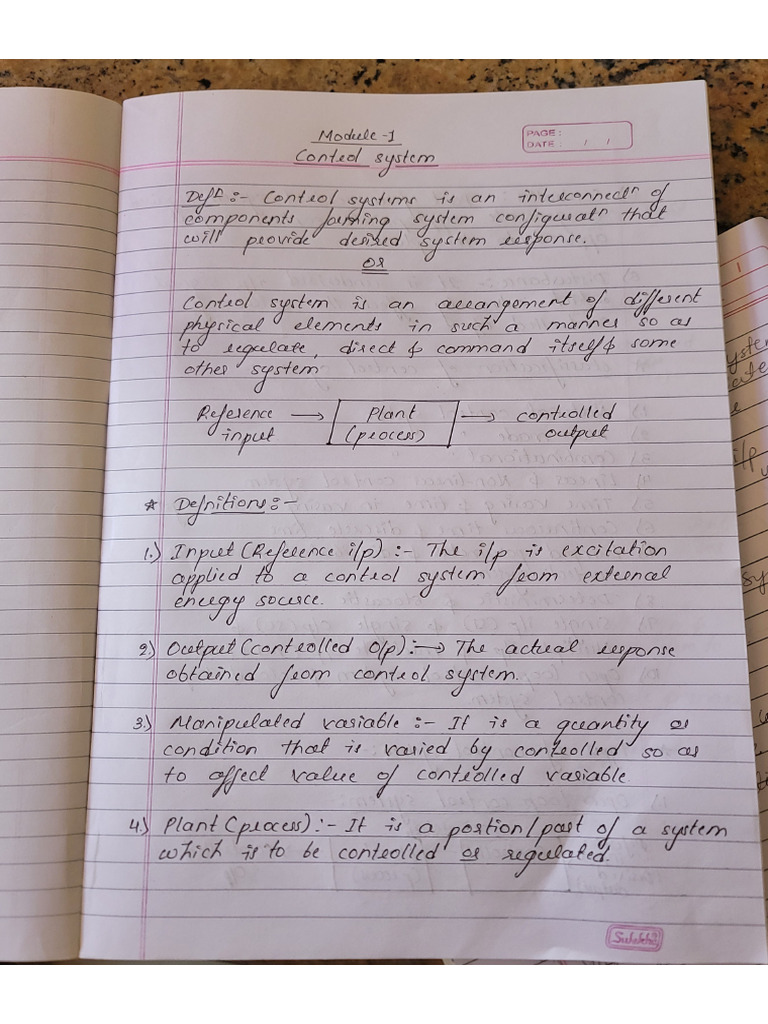 Control System Notes-1 | PDF