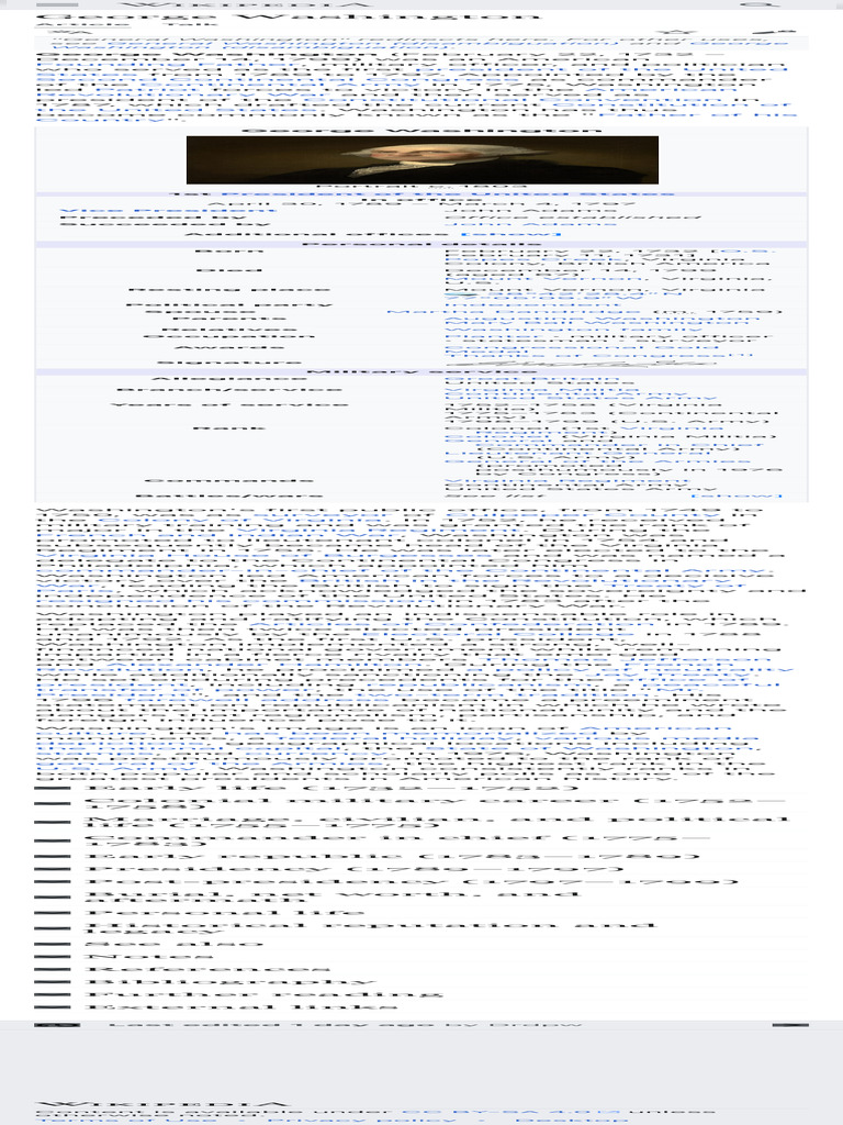 George Washington - Wikipedia | PDF | George Washington | Government