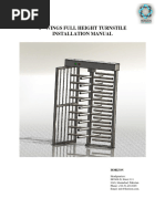 Full Height Turnstile Installation Guide | PDF | Access Control | Menu ...