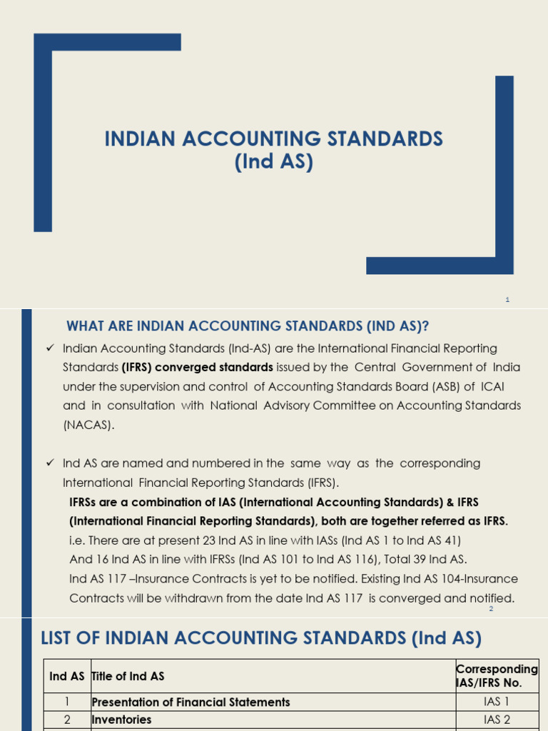 Ind AS Roadmap & Ind AS 1 | PDF | International Financial Reporting ...