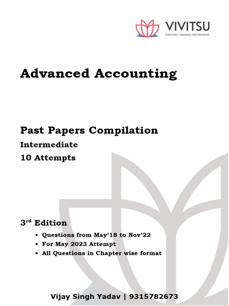 CA Inter PYQ, RTP | PDF | Balance Sheet | Income Statement