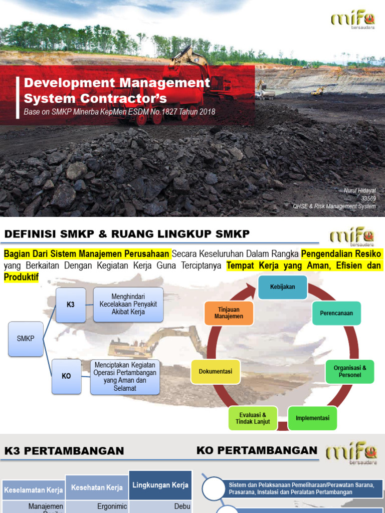 MIFA Management System Contractors Development | PDF