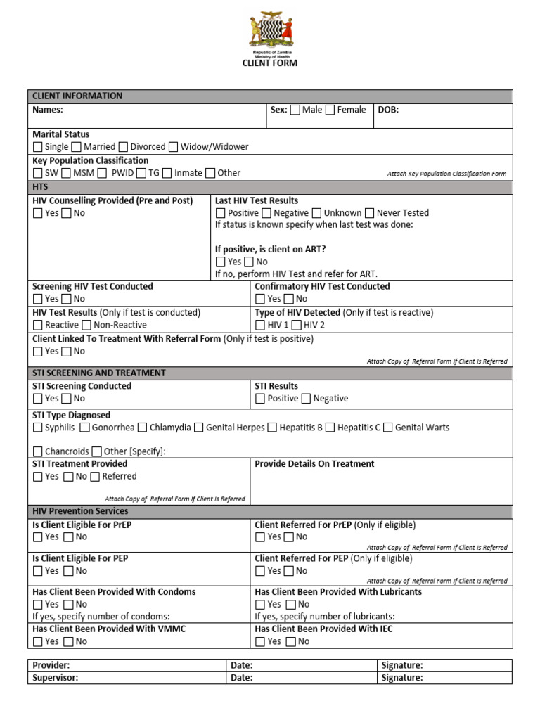 PPAZ Client Referral and Information Form | PDF | Sexually Transmitted ...