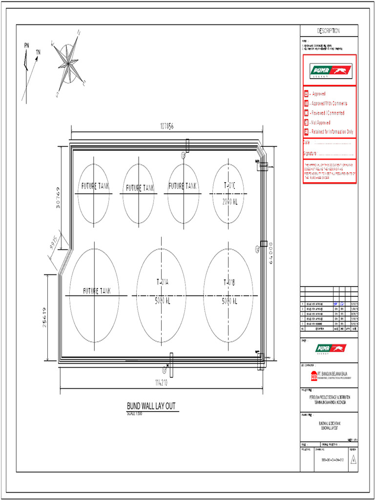 BBB-061-CV-DW-012 Bundwall & Ditch Tank Rev.4 | PDF