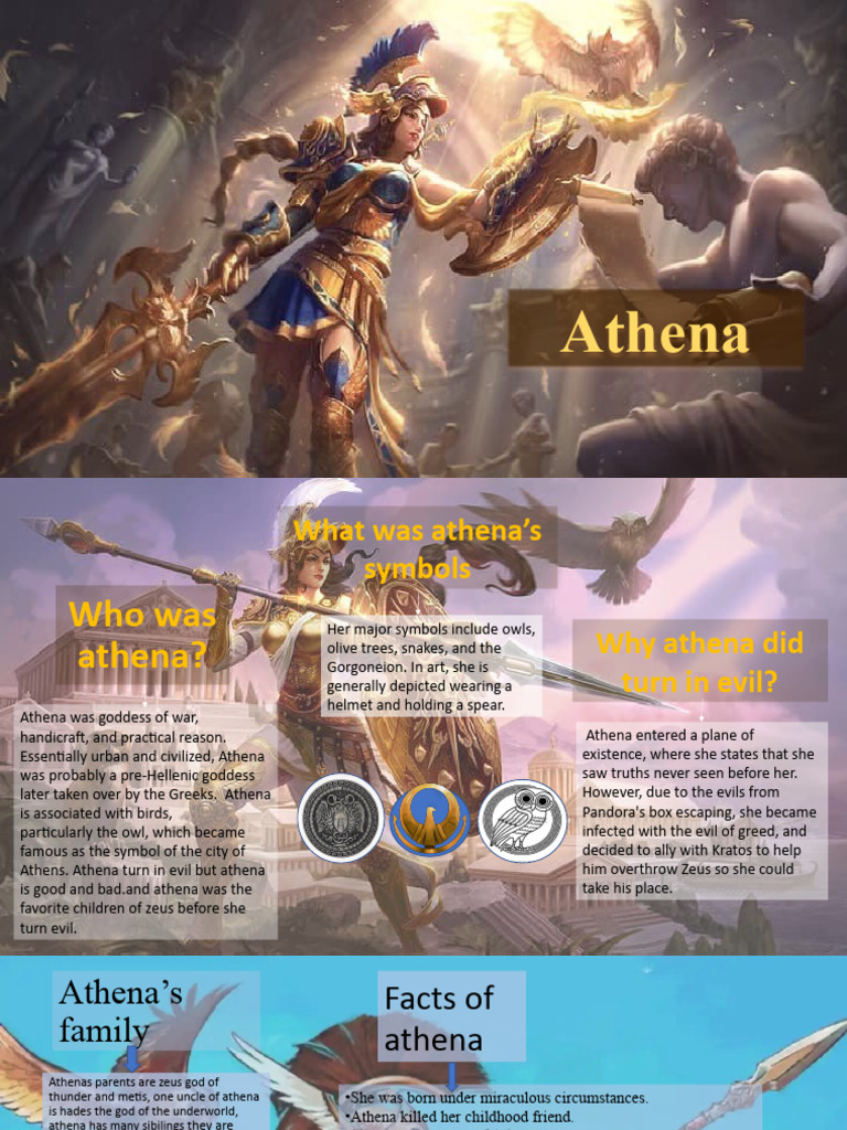 Cata Presentacion Athena | PDF | Athena | Zeus