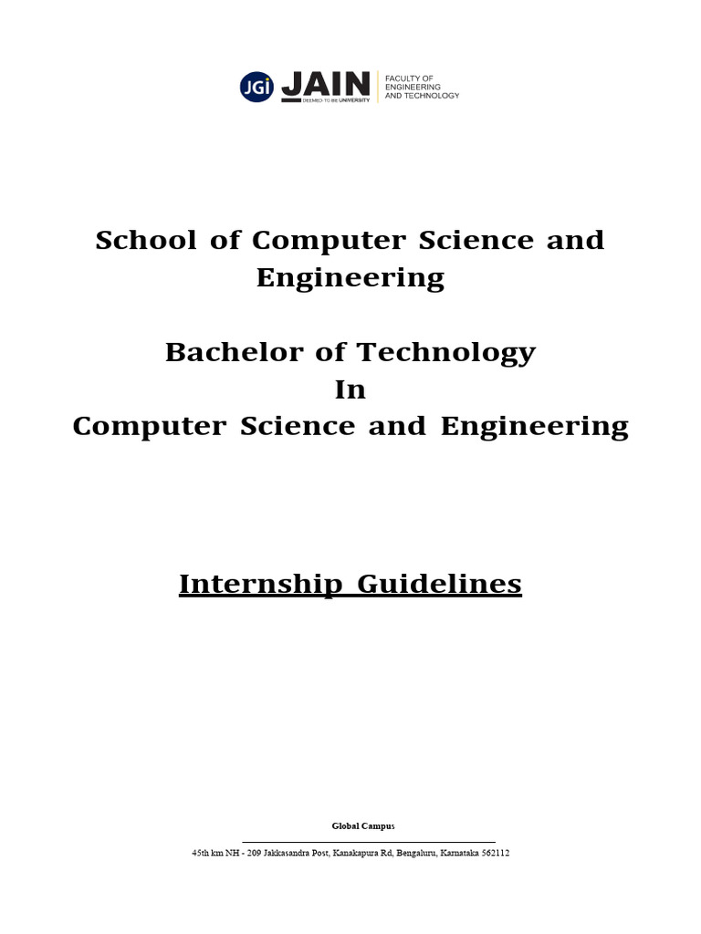 Draft - Internship Framework | PDF | Internship | Job Hunting