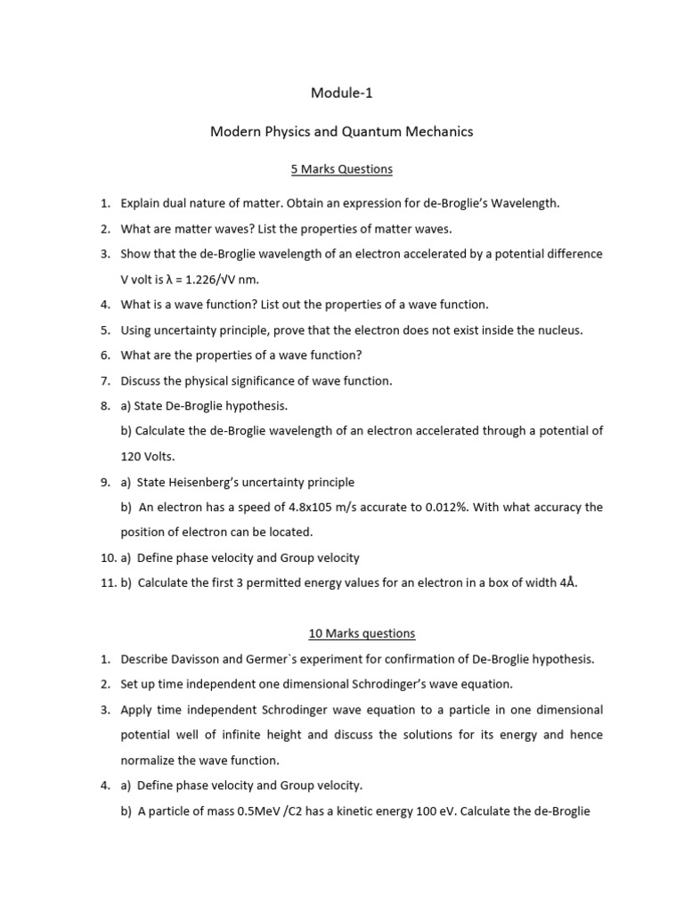 Engineering Physics Question Bank | PDF | Laser | Waves
