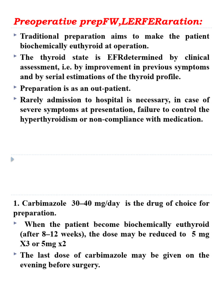 Preoperative Thyroid Surgery Guidelines | PDF | Thyroid | Glands