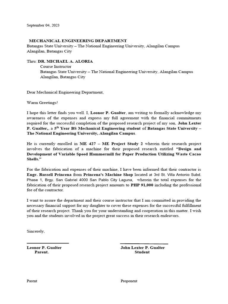 Letter For Notary | PDF | Business | Technology & Engineering