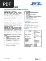 BASF MasterTop 1205 Data Sheet | PDF | Coating | Wear