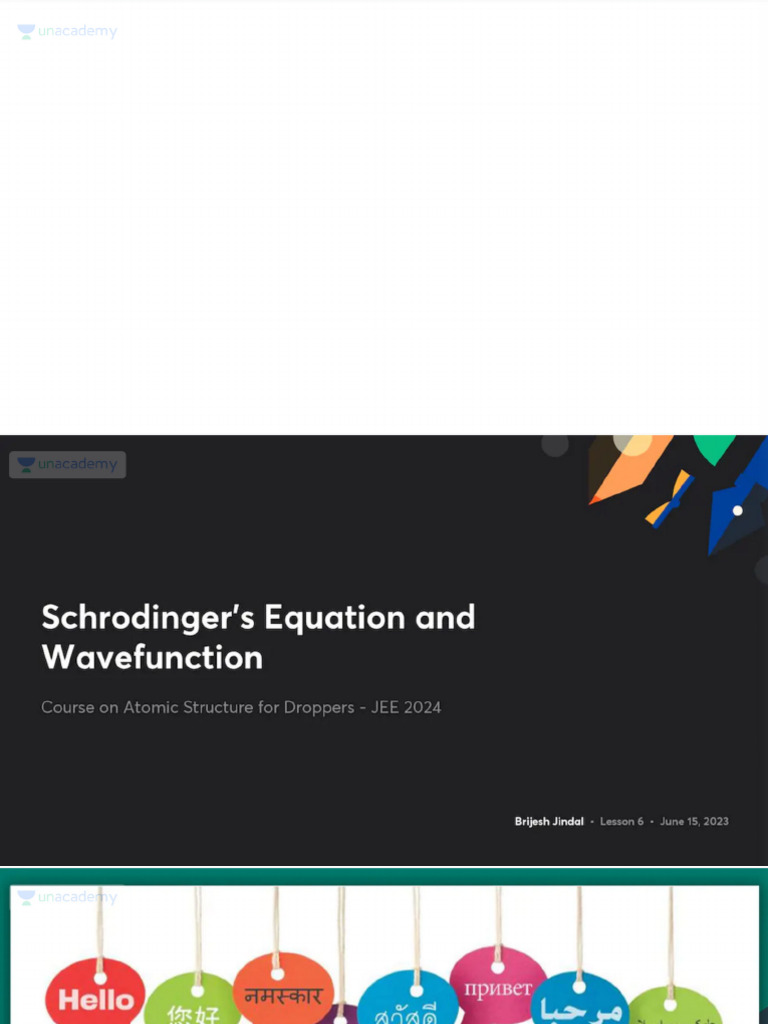 Schrodingers Equation and Wavefunction With Anno | PDF