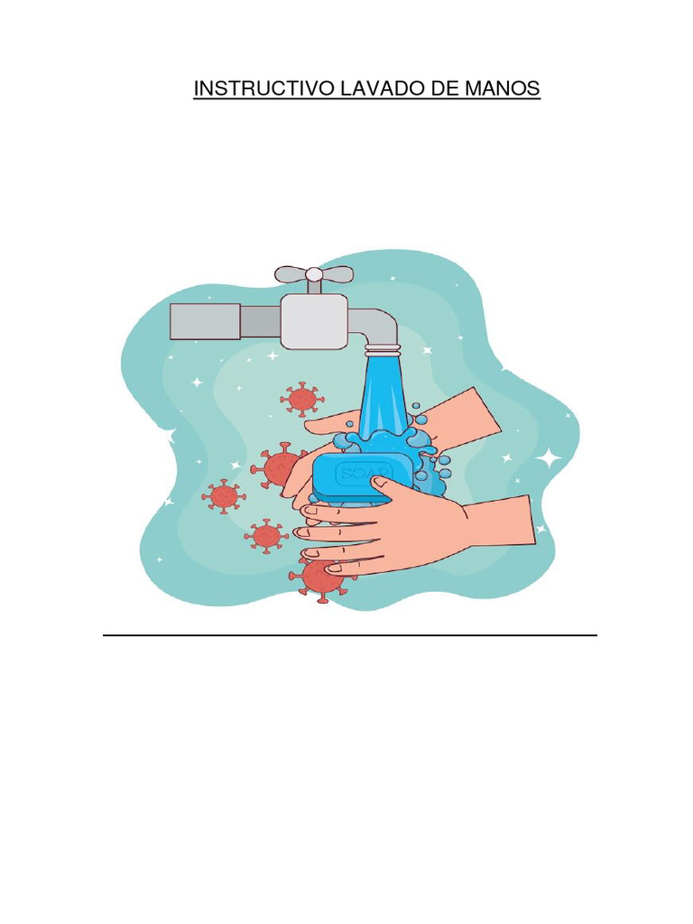 INSTRUCTIVO LAVADO DE MANOS | PDF INSTRUCTIVO LAVADO DE MANOS | PDF