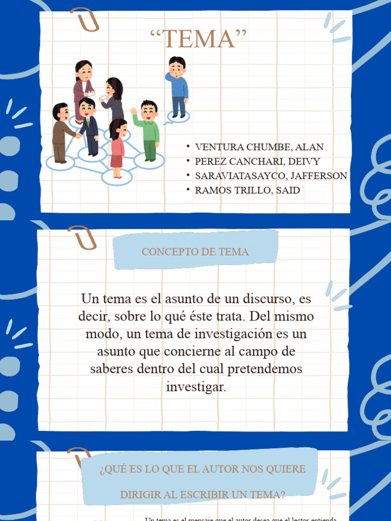 Concepto y Estructura del Tema | PDF