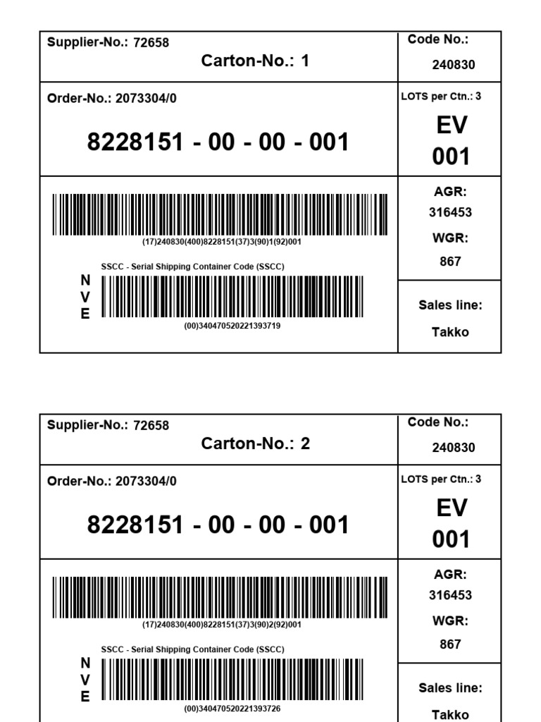 Carton Sticker 2073304 0 | PDF