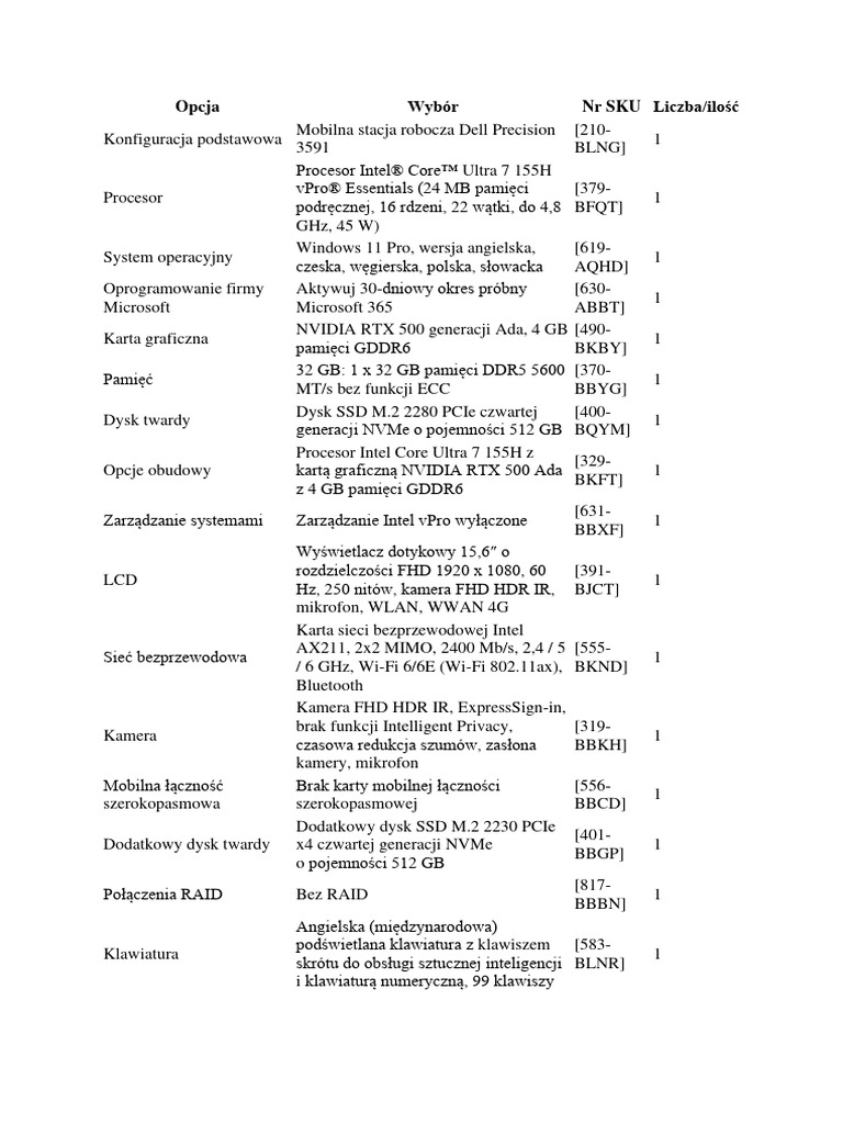 Dell Precision 3591 - SFM | PDF