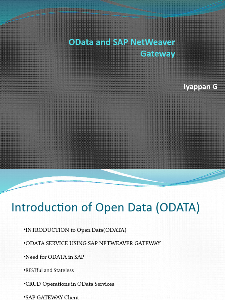 OData Presentation | PDF | Software Engineering | Computer Science