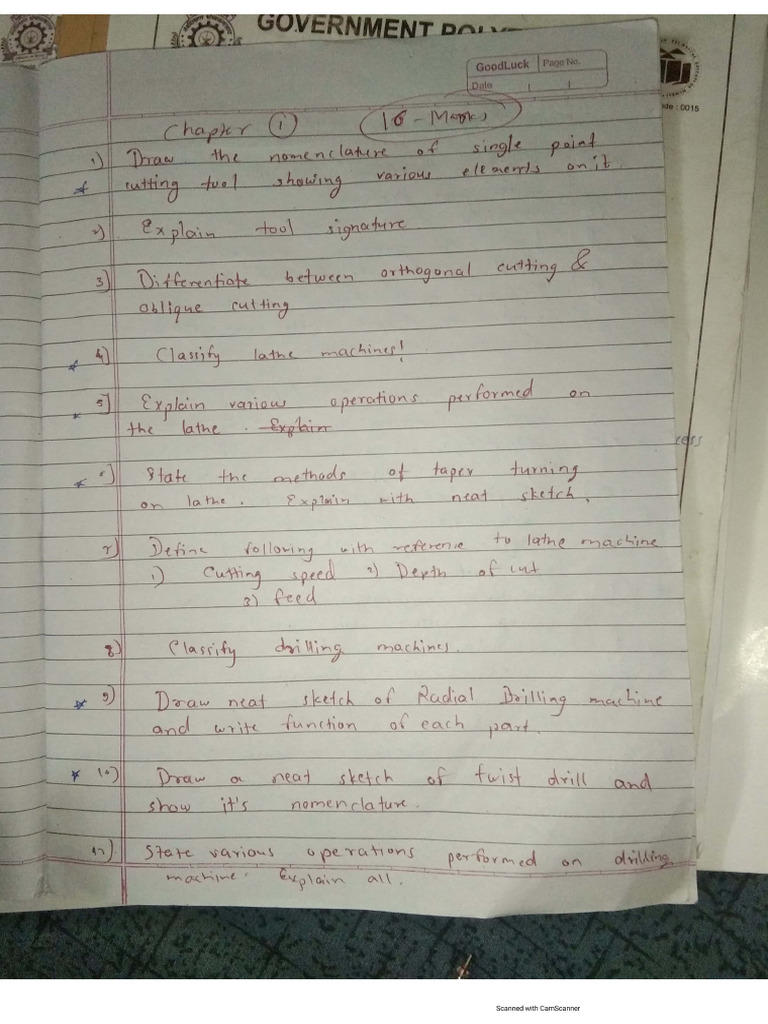 MPR Imp Questions For ESE Exam | PDF