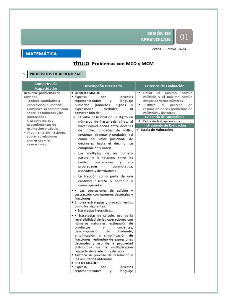 S.MATE PROBLEMAS CON MCD Y MCM | Descargar gratis PDF | Aritmética ...