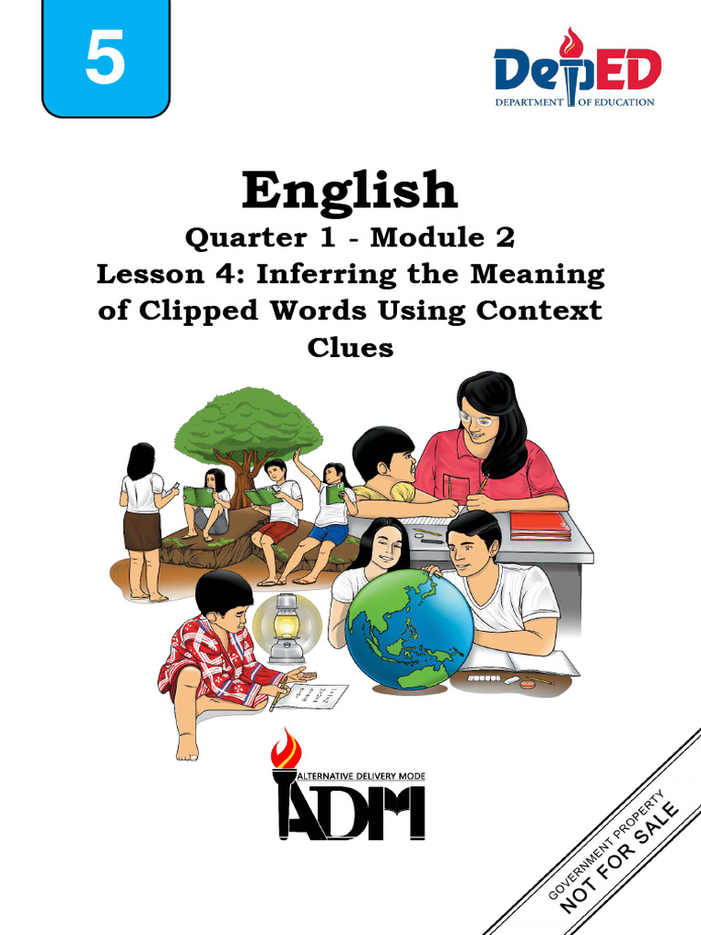 English5 - q1 - Mod2 - Lesson4 - Inferring Meaning of Clipped Words ...