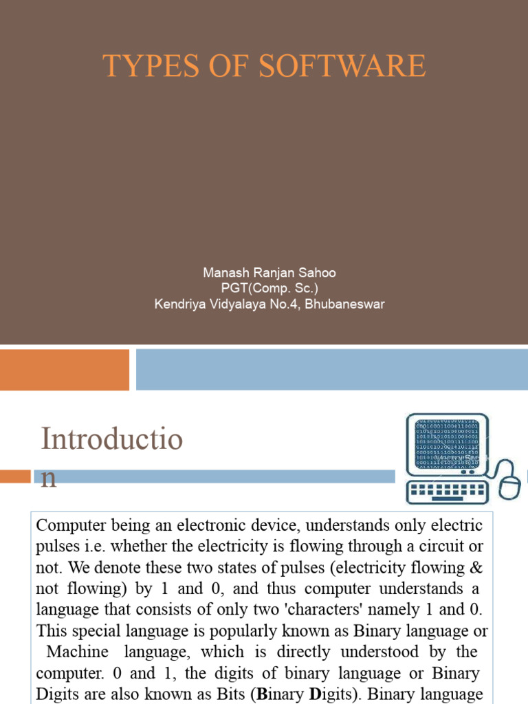 002 Types of Software | PDF | Operating System | Graphical User Interfaces