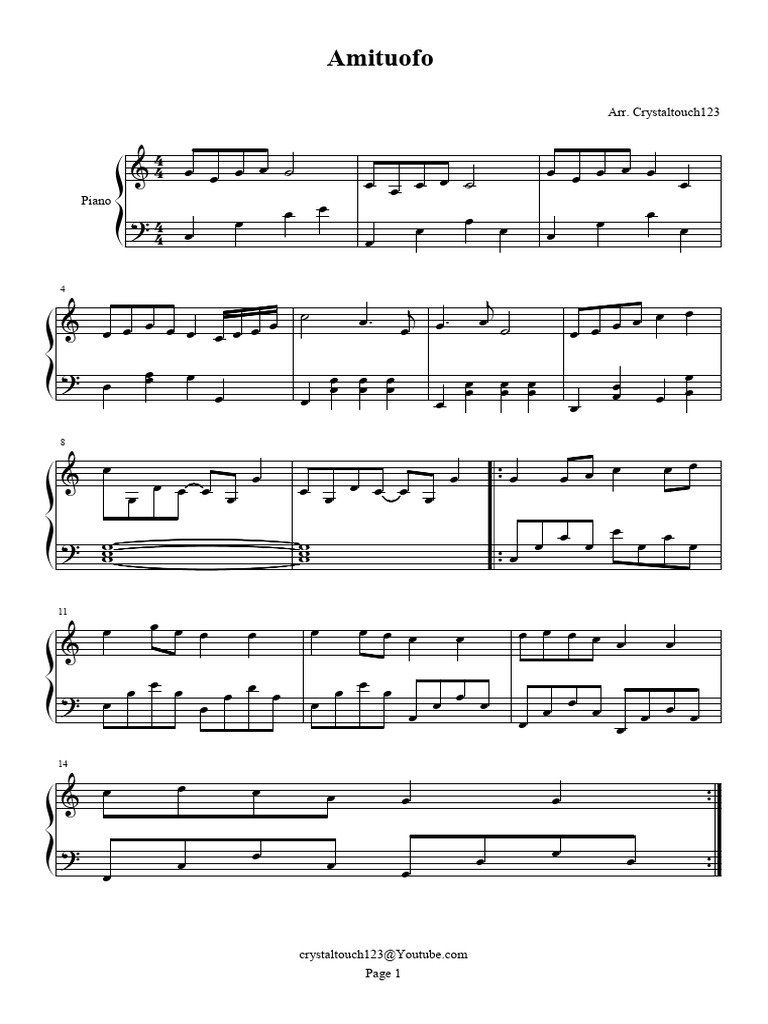 Amituofo 5 Sounds PDF | PDF