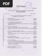 PHD Course Work Exam Question Paper | PDF | Doctor Of Philosophy | Science