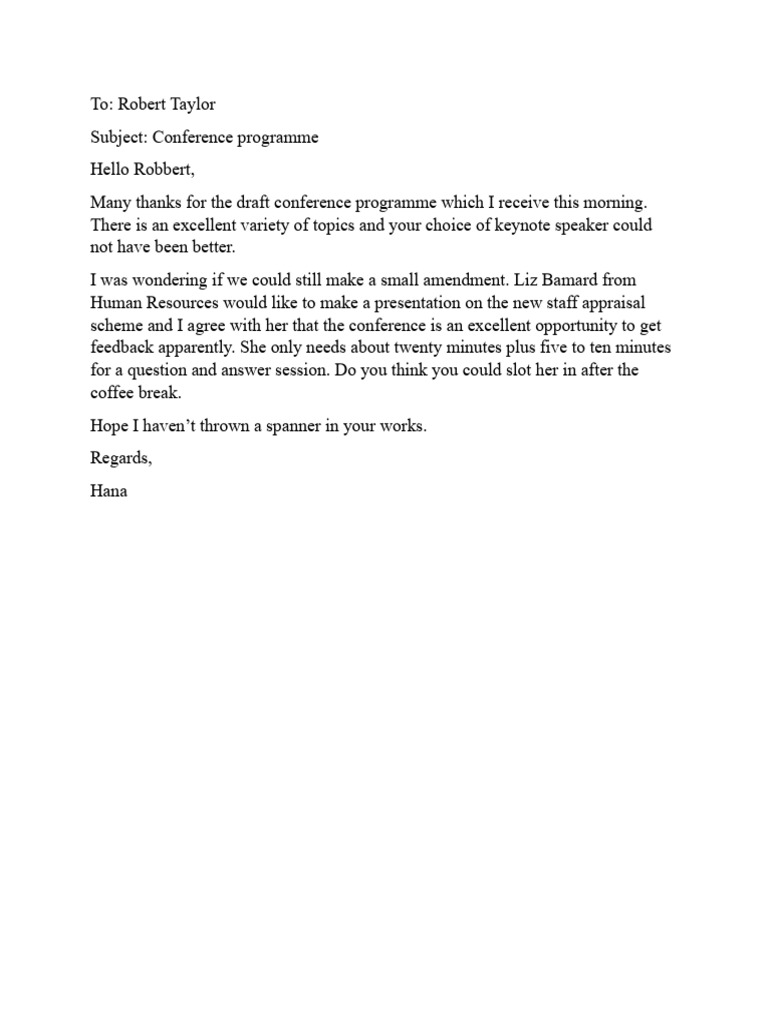 Rewrite The Email | PDF