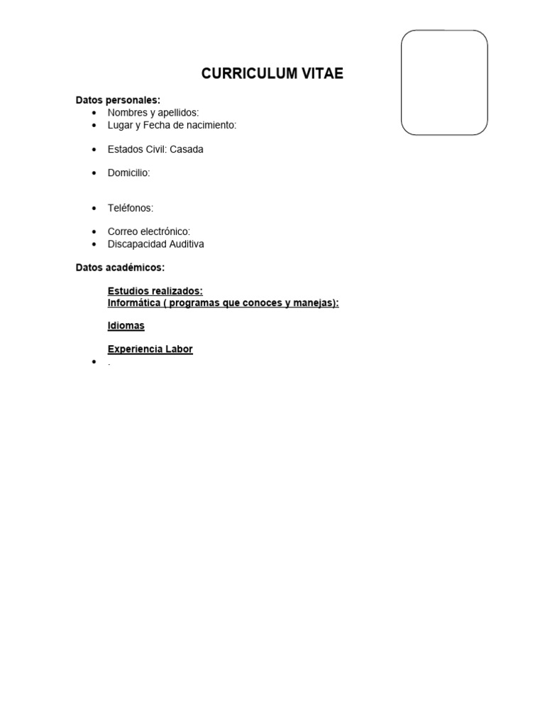 Curriculum Vitae Vero 2020 | PDF