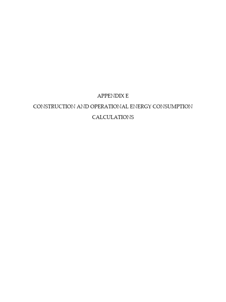 Appendix E-Construction Fuel Consumption Calculations1 | PDF | Loader (Equipment) | Tractor