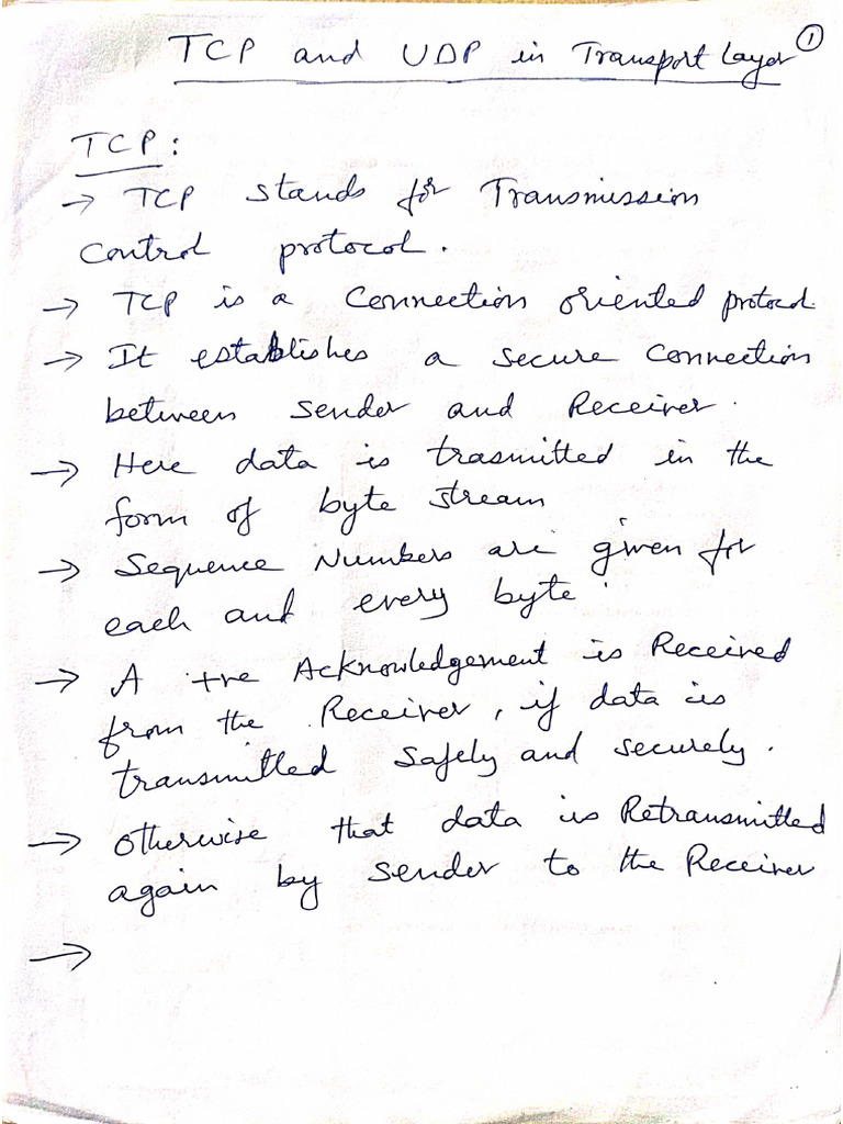 TCP Udp | PDF
