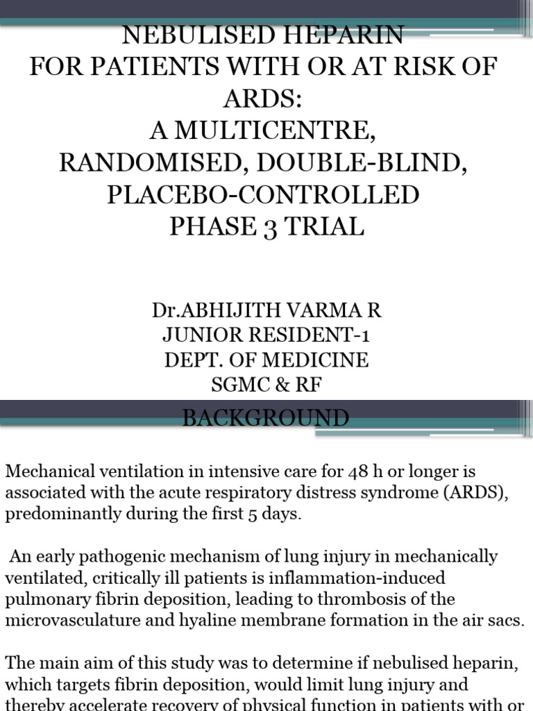 Heparin | PDF | Intensive Care Medicine | Medical Specialties