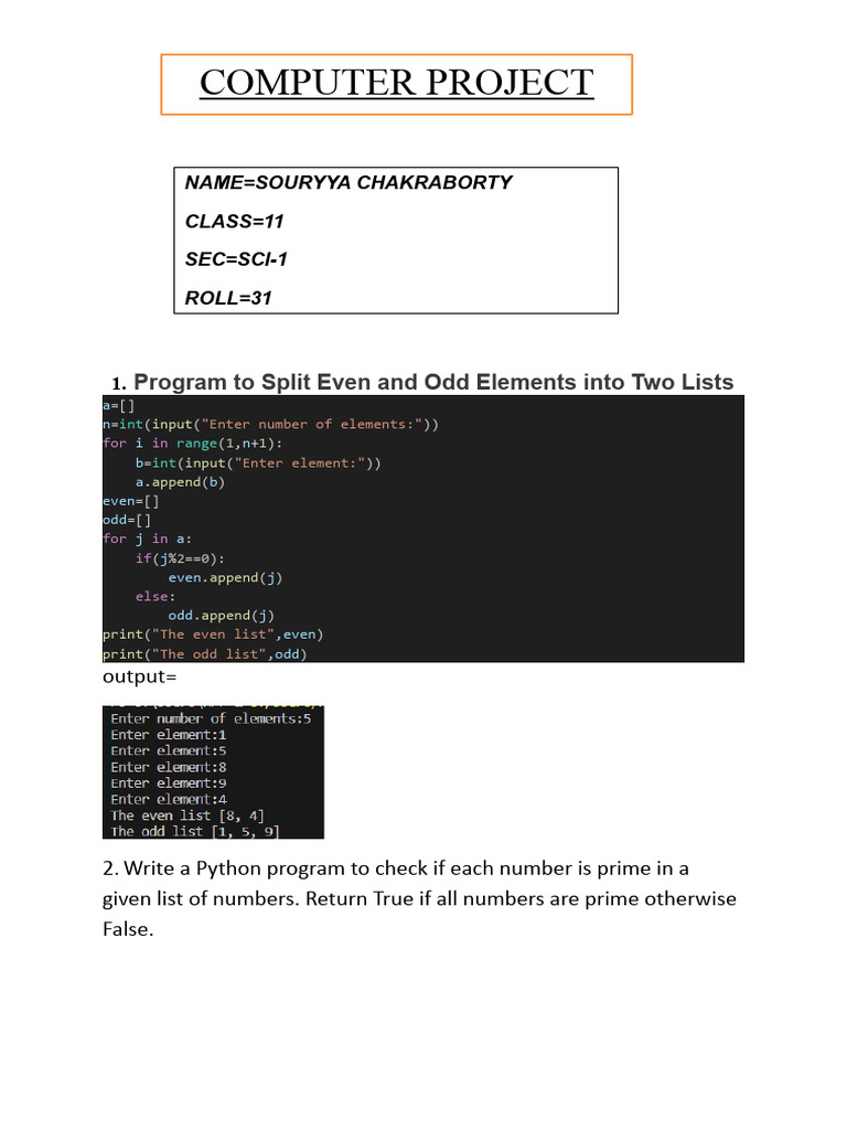 Computer Project Class 11 Cbse Pdf Computing Applied Mathematics 