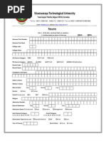 Application For The Consolidated Marks Cards (CMC) Issued by VTU | PDF ...