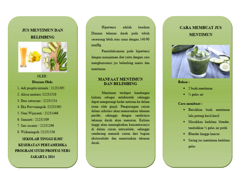 LEAFLET Jus Timun Fix | PDF
