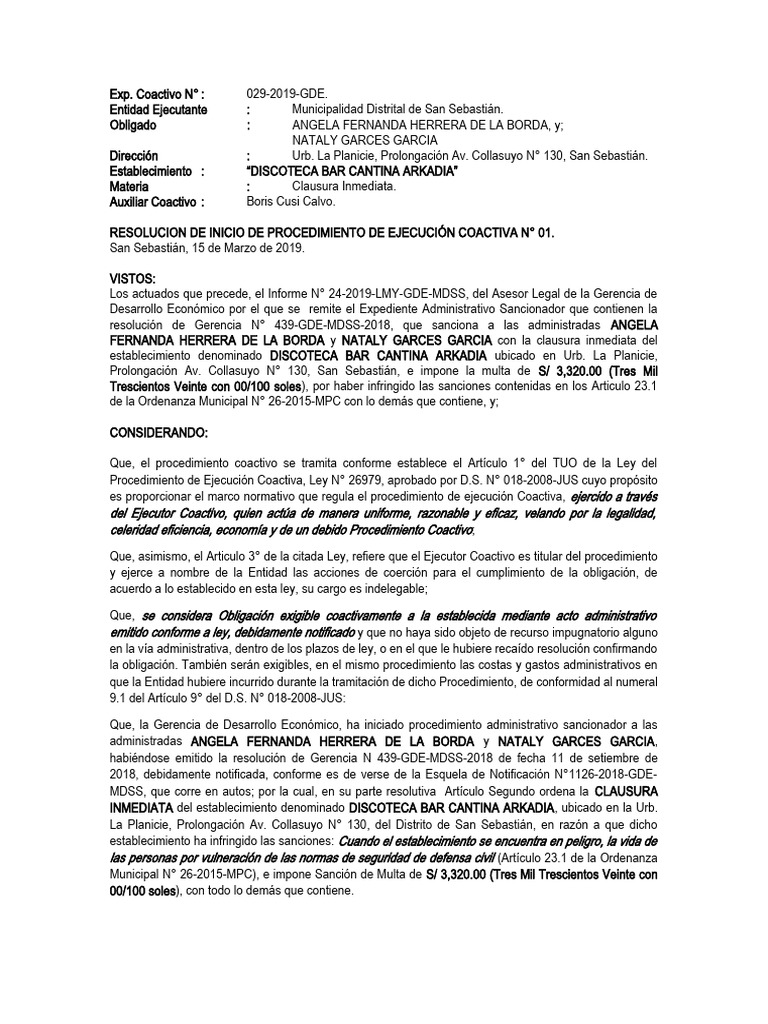 REC Inicio GDE | PDF | Multa (pena) | Derecho Civil (Common Law)