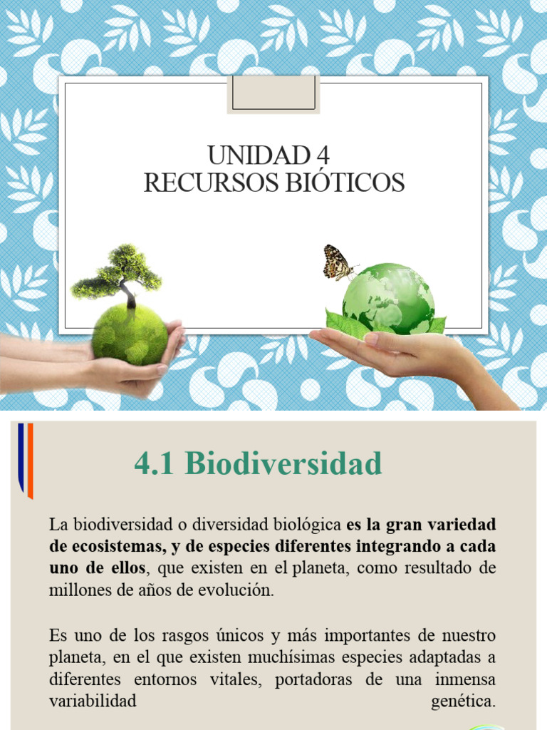 Recursos Bioticos | PDF | Biodiversidad | Entorno natural