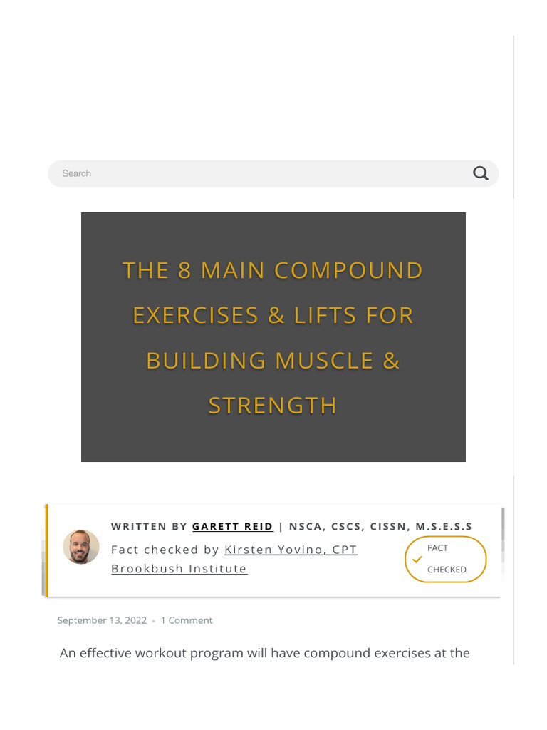 8 Compound Exercises & Lifts Every Workout Plan Needs - SET for SET ...