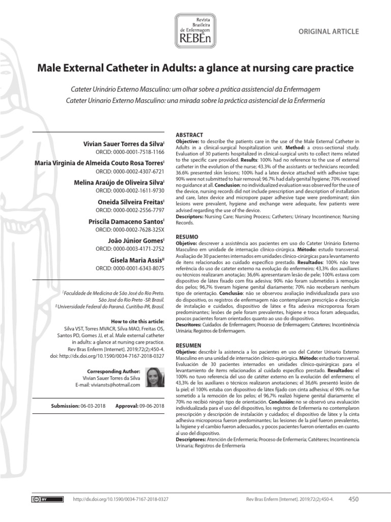 Male External Catheter Care in Adults | PDF | Urinary Incontinence ...