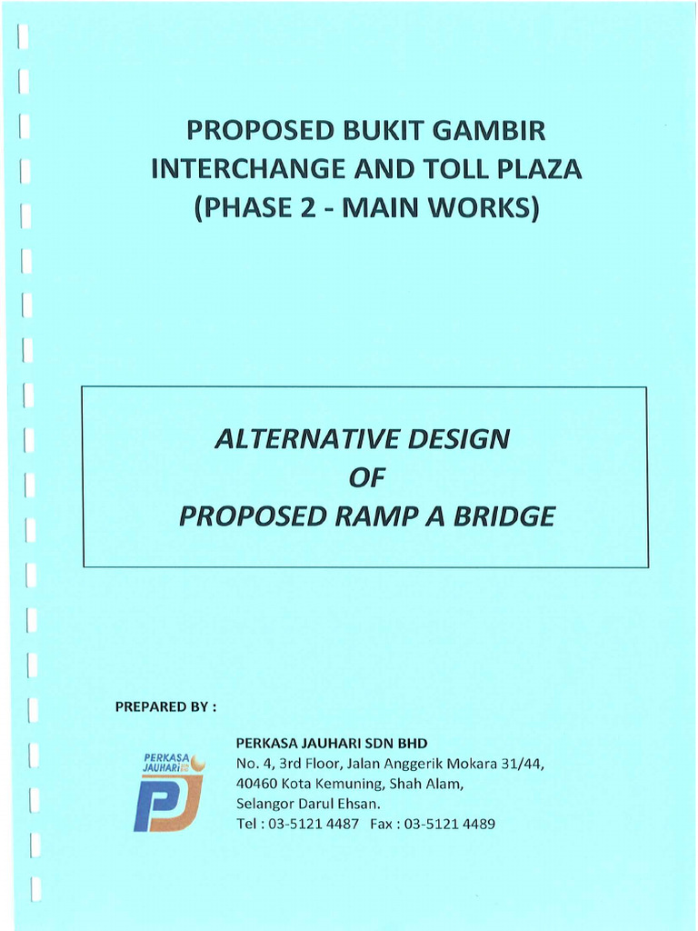 Revised Proposal for Ramp a Bridge_10Aug2012 | PDF