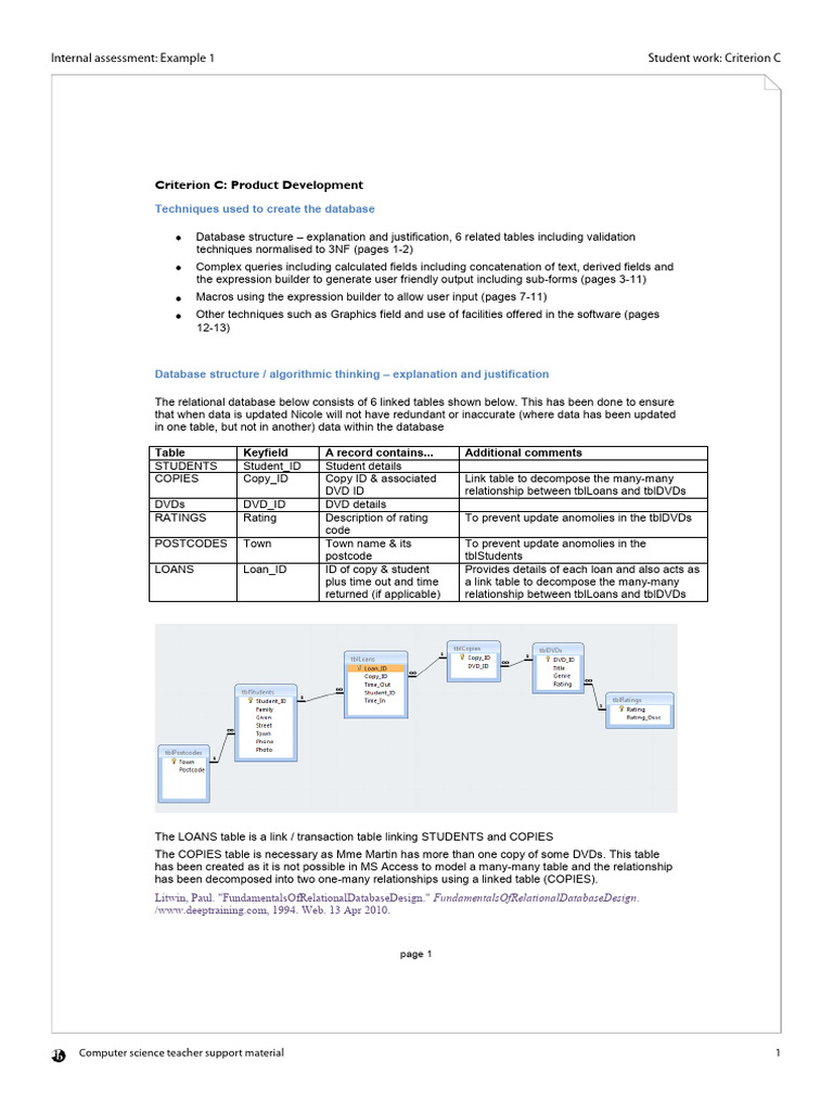 Crit C Development01 en | PDF | Databases | Microsoft Access Crit C Development01 en | PDF | Databases | Microsoft Access