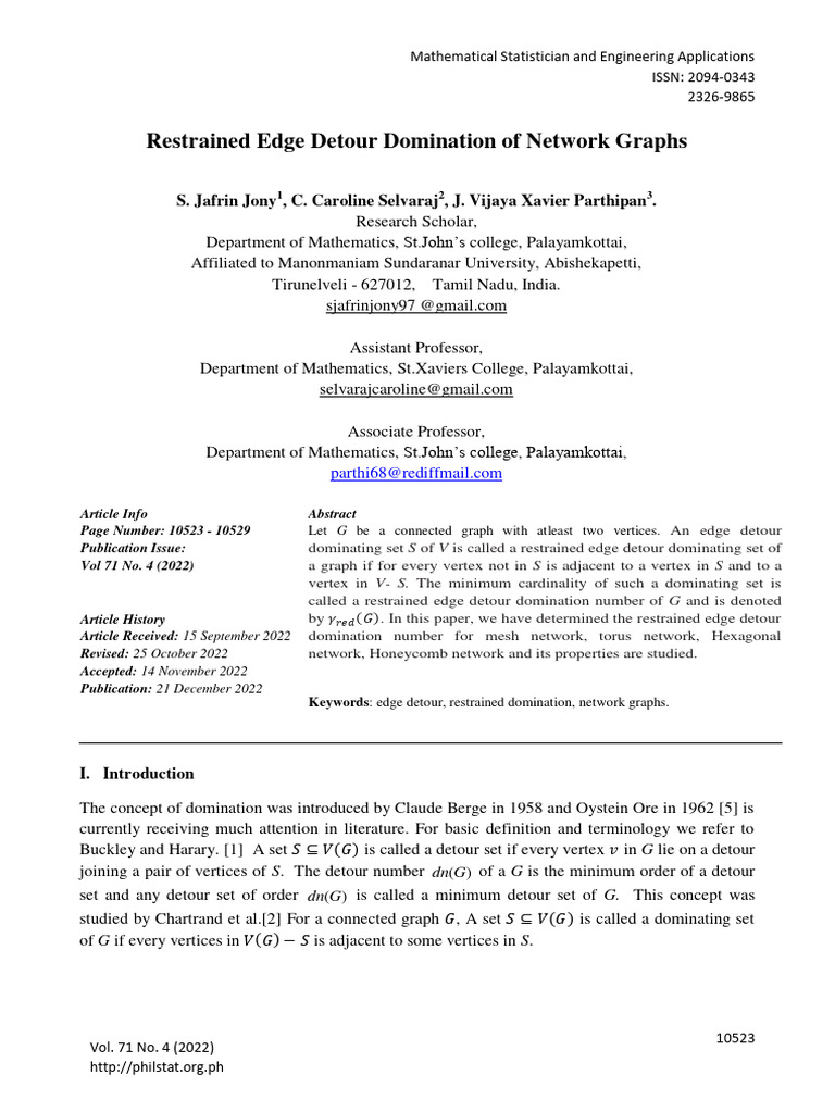 1917-Article Text-3376-1-10-20230202 | PDF | Vertex (Graph Theory) | Graph Theory