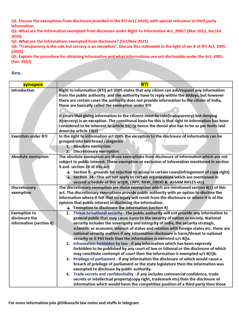Rti 2 | PDF | Justice | Crime & Violence