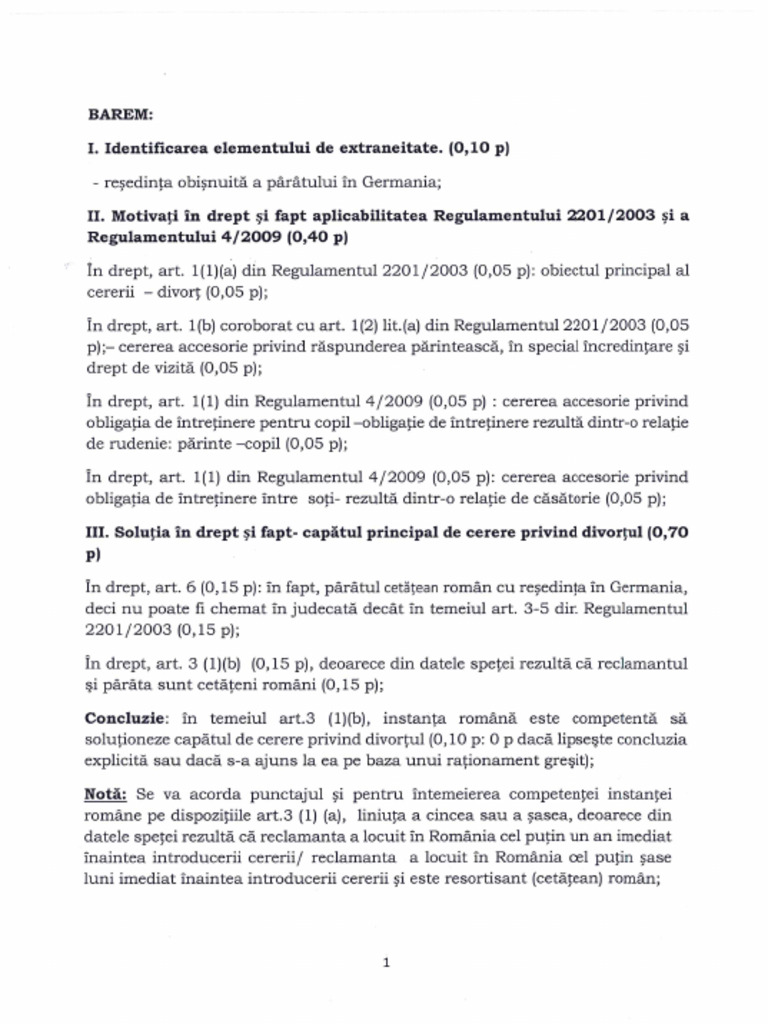 Barem Examen DR - Ue | PDF