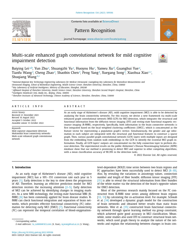 Multi-Scale Enhanced Graph Convolutional Network | PDF | Vertex (Graph Theory) | Applied Mathematics