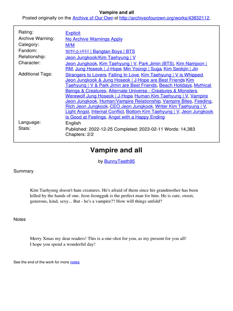 Vampire and All | PDF | Vampires