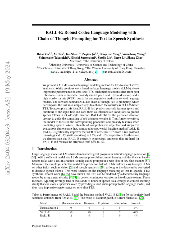 Rall e | PDF | Speech Synthesis | Artificial Intelligence