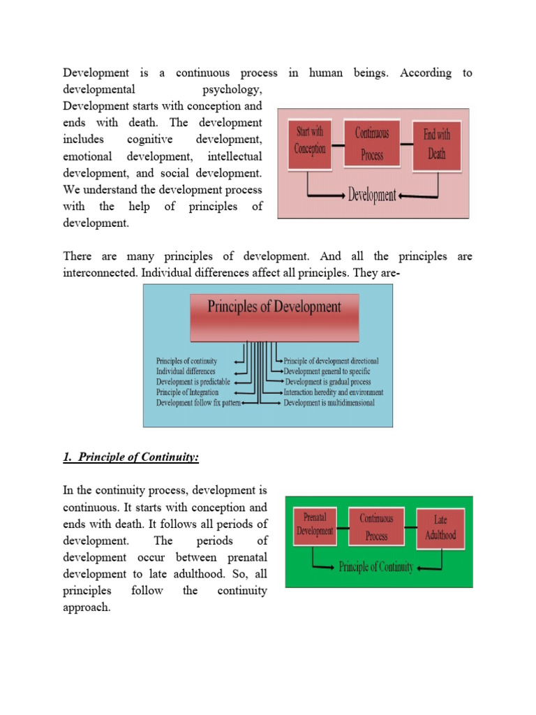 Development Is A Continuous Process in Human Beings | PDF ...