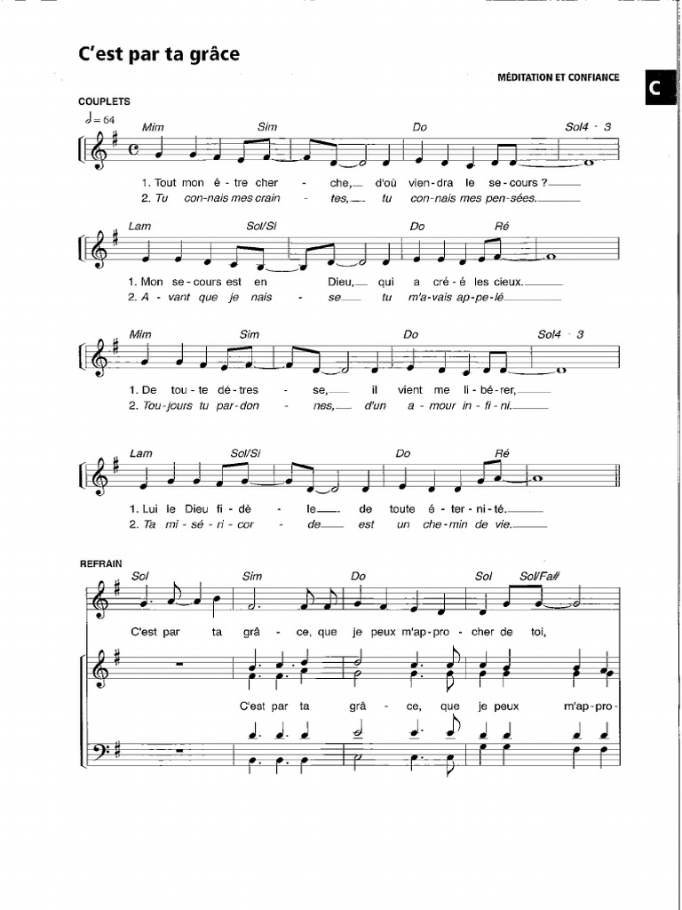 019 C - Est Par Ta Grâce | PDF