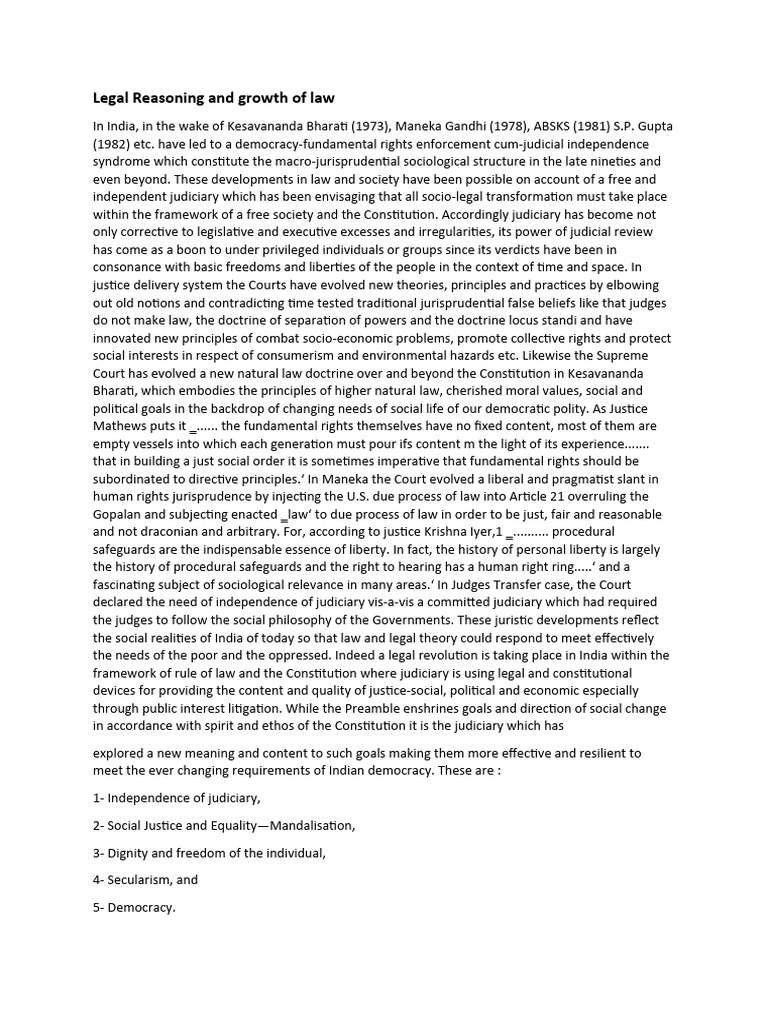 1.2 Legal Reasoning and Growth of Law | PDF | High Court Of Australia ...