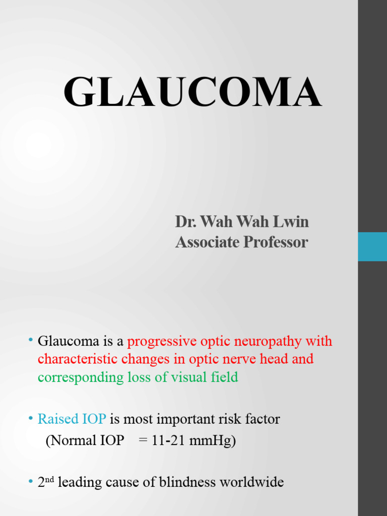 GLAUCOMA | PDF | Glaucoma | Visual System